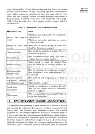 Unit-1 Operations management notes - MBA | PDF