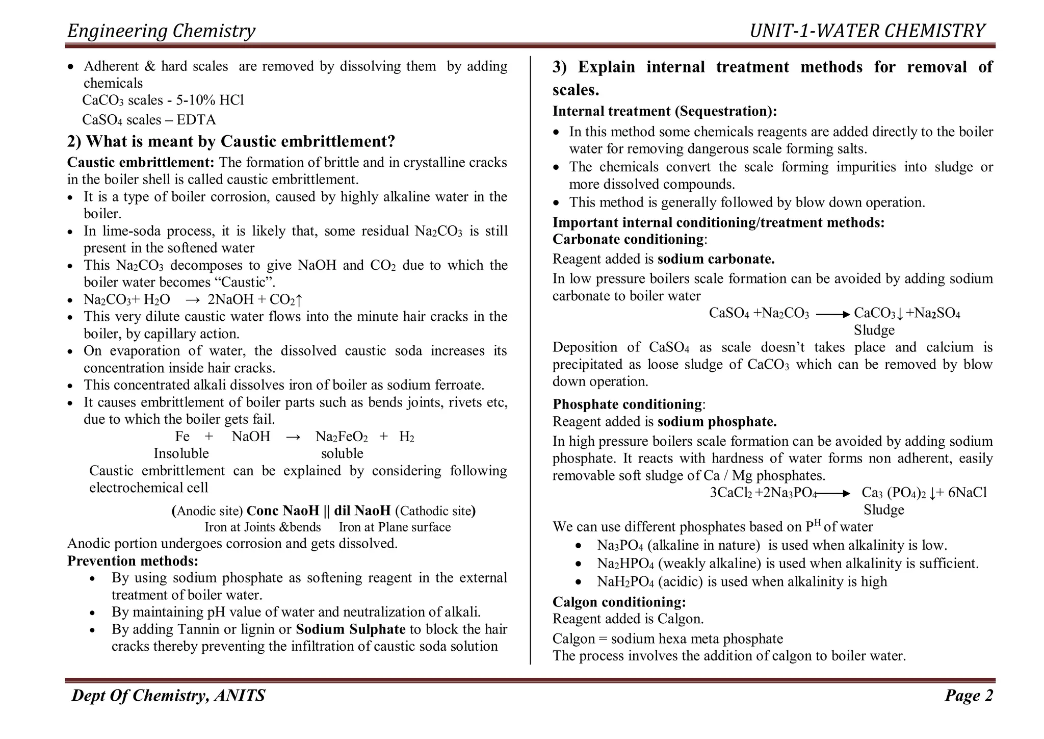 Water chemistry using engineering chemistry UNIT-1.pdf