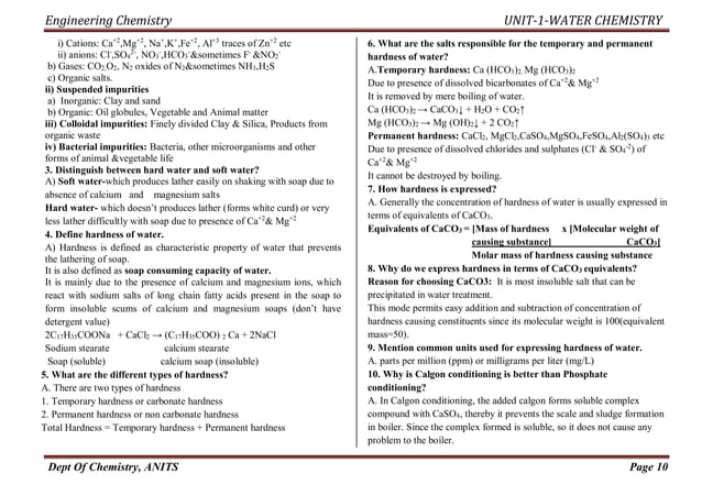 Water chemistry using engineering chemistry UNIT-1.pdf