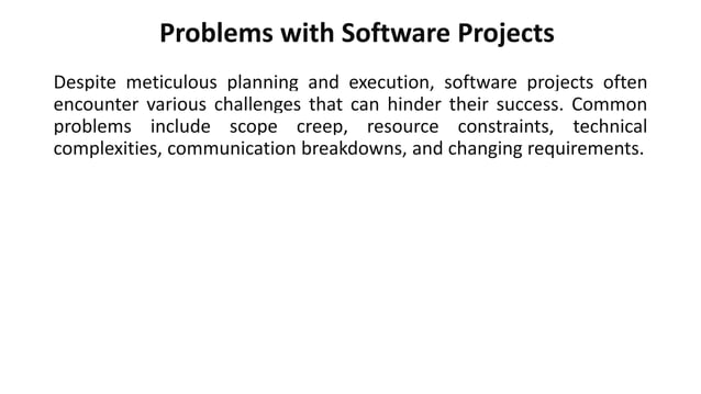Introduction to Software Project Management: | PPTX