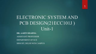 Electronic circuits and PCB Design _ Unit 1 | PPTX