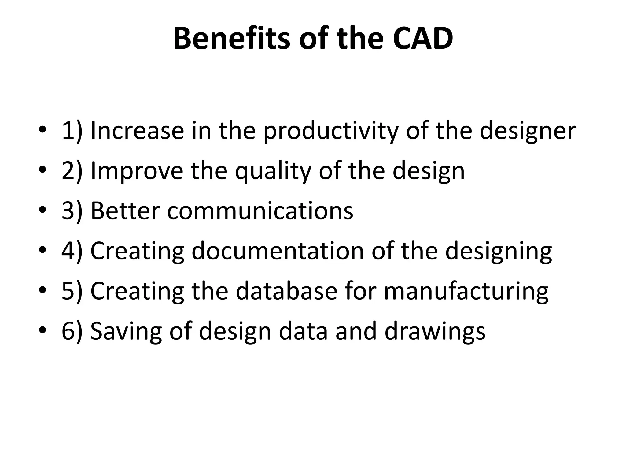 CADCAM: Product life cycle and CAD input, out puts advantages and | PPTX