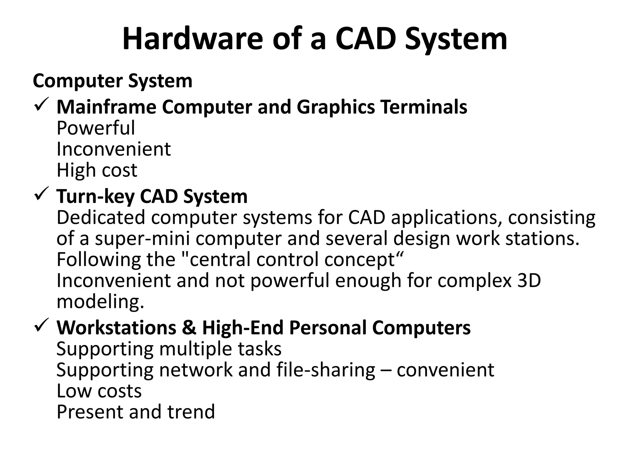 CADCAM: Product life cycle and CAD input, out puts advantages and | PPTX