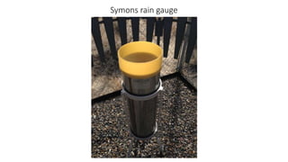 Introduction to Hydrology, Rainfall measurement | PPTX
