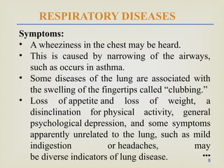 Lifestyle diseases - Respiratory diseases | PPTX