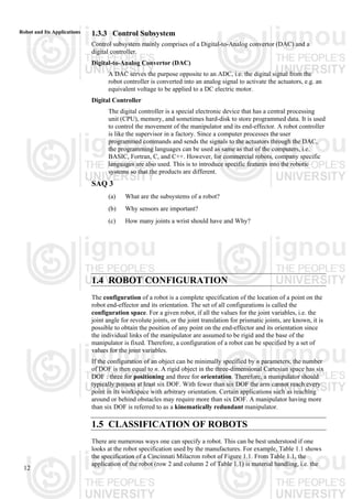 robotics conguration and classification overview | PDF