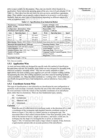 robotics conguration and classification overview | PDF