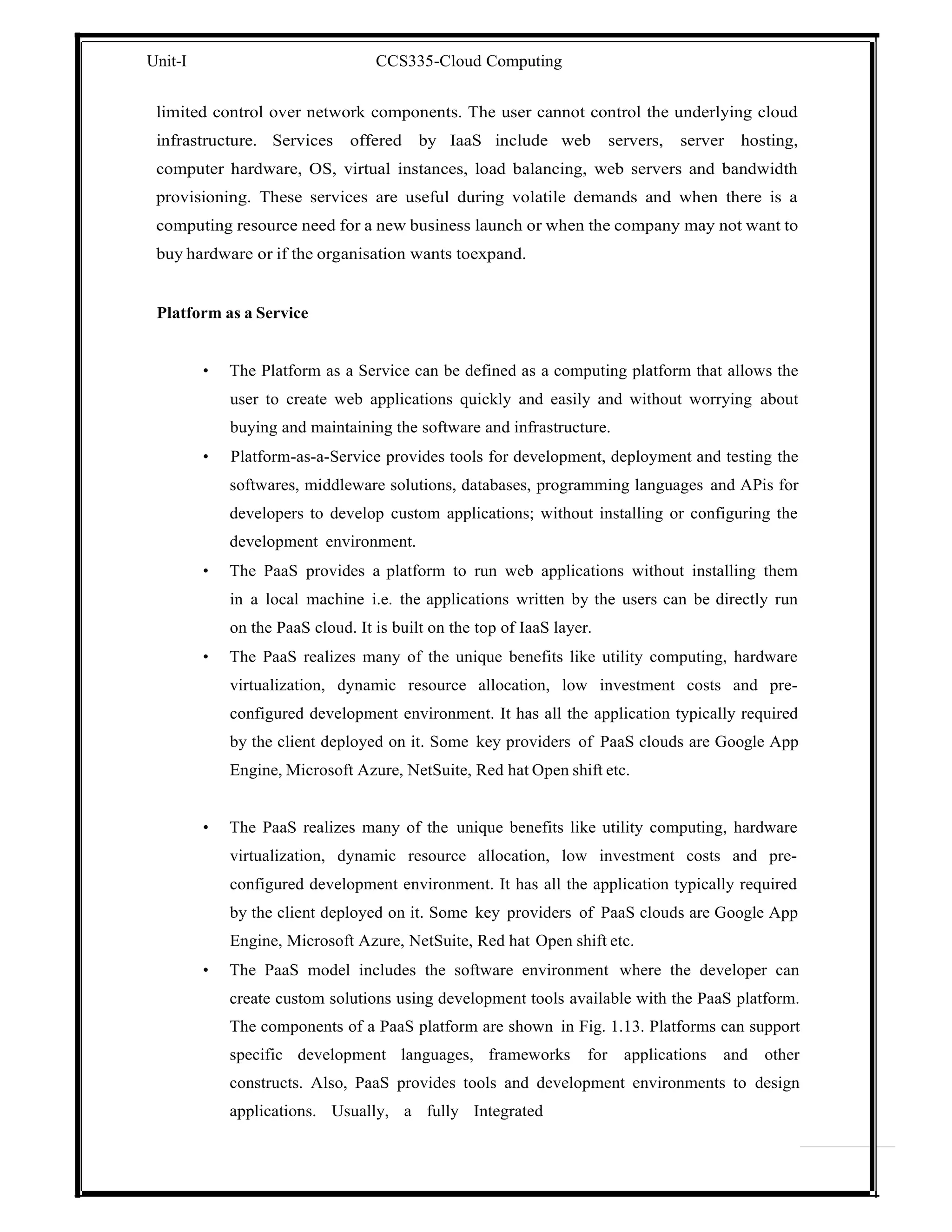 unit-1.pdf of cloud computing CCS335 anna university syllabus | PDF