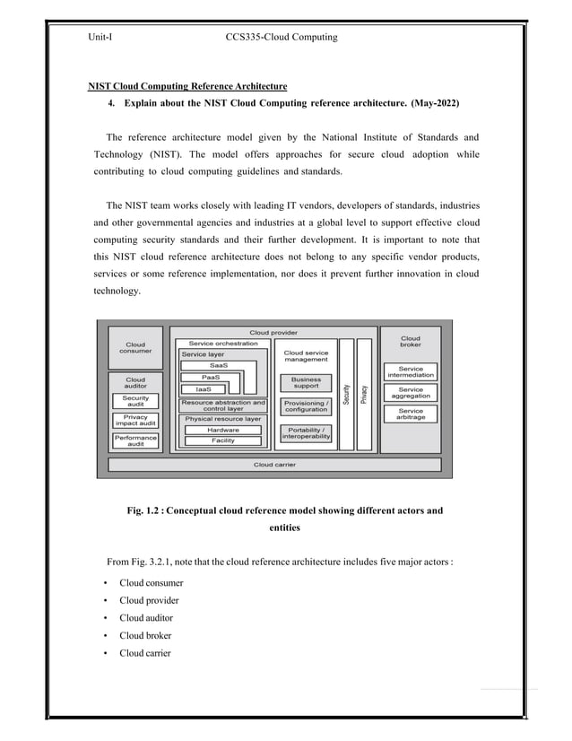 unit-1.pdf of cloud computing CCS335 anna university syllabus | PDF | Cloud Computing | Internet
