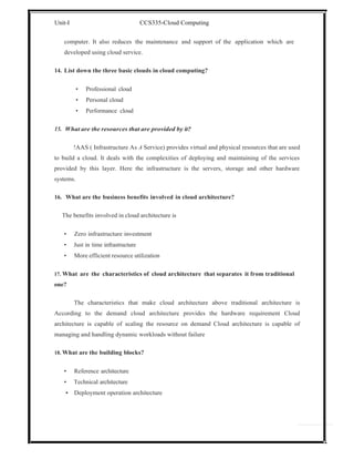 unit-1.pdf of cloud computing CCS335 anna university syllabus | PDF
