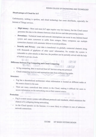 Unit-1. Introduction to Internet of things | PDF