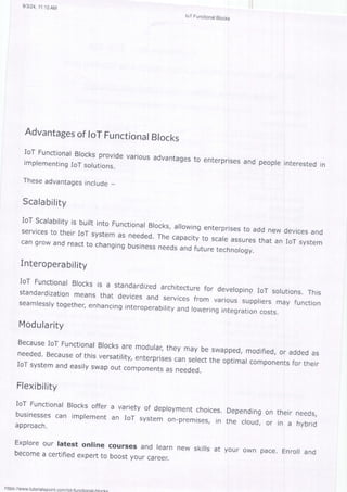 Unit-1. Introduction to Internet of things | PDF