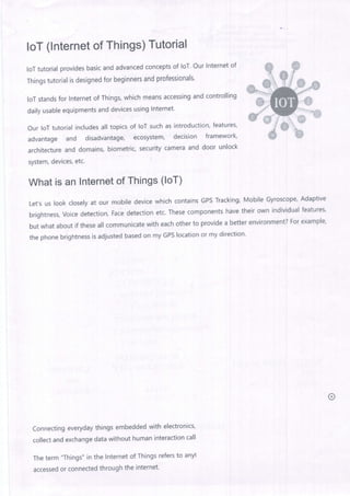 Unit-1. Introduction to Internet of things | PDF