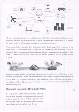 Unit-1. Introduction to Internet of things | PDF