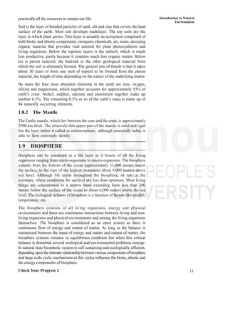 Unit-1.pdf introduction to natural enviromental | PDF