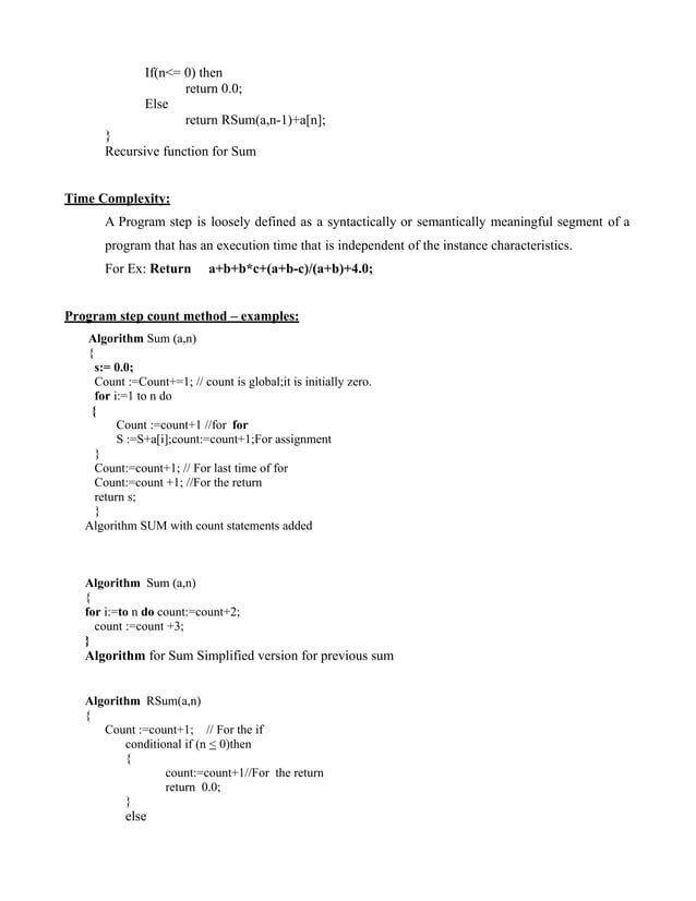 UNIT-1.docx Design and Analysis of Algorithm | DOCX