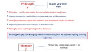 Philosophy of engineering SRM ramapuram engineering unit 1 | PPTX