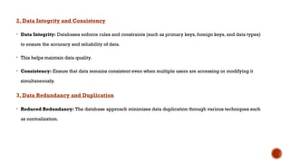 Database Management System-Data, Components, Application | PPT