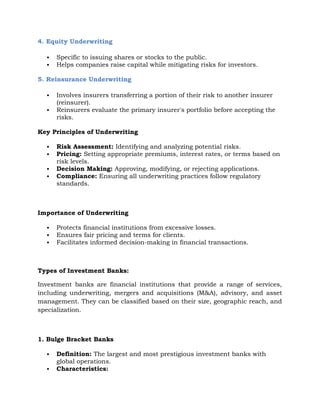 Unit-1 - Introduction to Investment Banking | DOCX