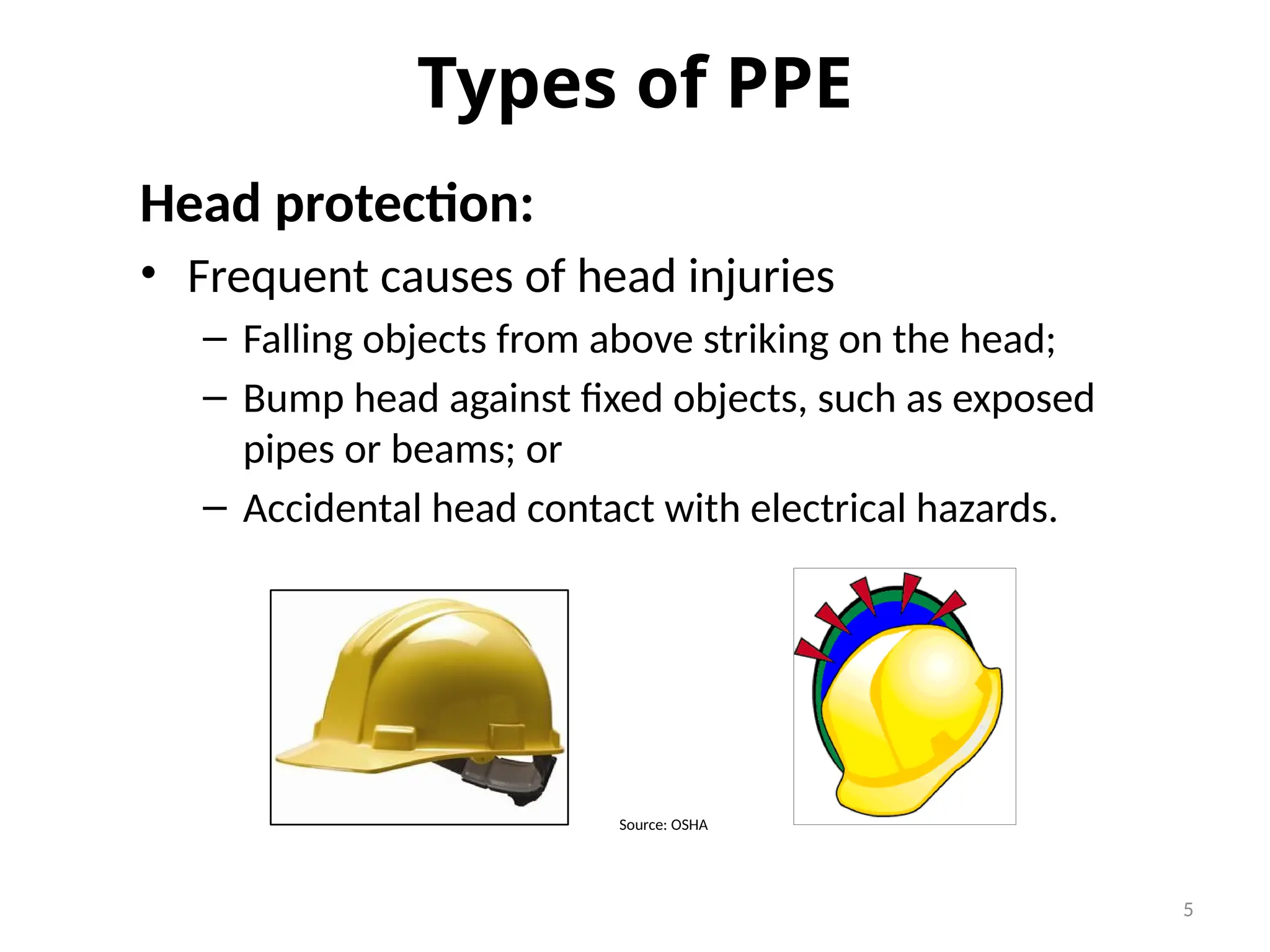 Entry-Personnel Protective Equipment- Health and Safety Policy-Material ...