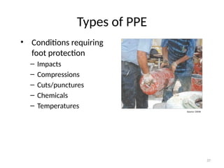 Entry-Personnel Protective Equipment- Health and Safety Policy-Material ...