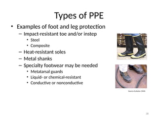 Entry-Personnel Protective Equipment- Health and Safety Policy-Material ...