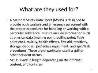 Routes of Chemical Entry-Personnel Protective Equipment- Health and ...