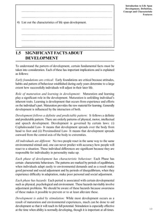 Introduction to Life Span Development, Definition, Concept and ...