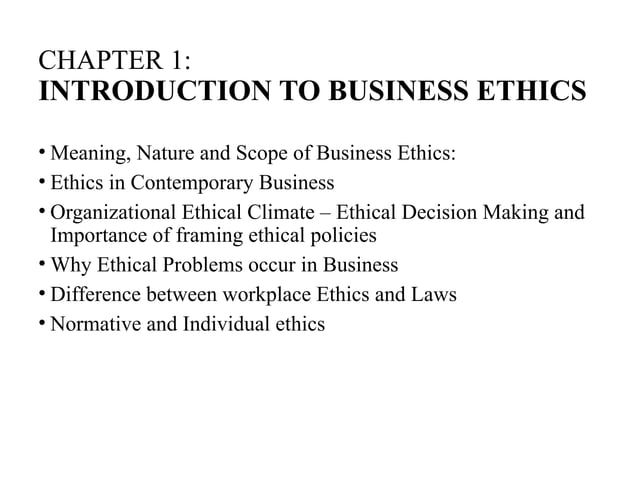 403 : BUSINESS ETHICS (2019 Pattern) (Semester-IV) UNIT-1.pptx