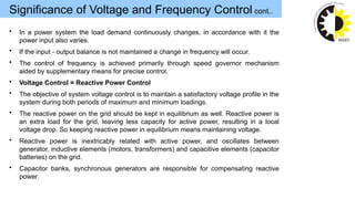 Introduction to Power system operation & control | PPTX
