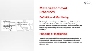 Mechanics of chip formation, forces in machining, Types of chips ...