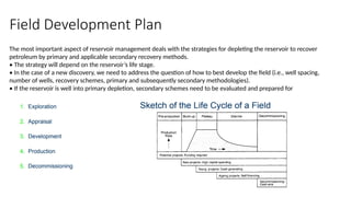Oil and GAS Field development and planning for the different stages of ...