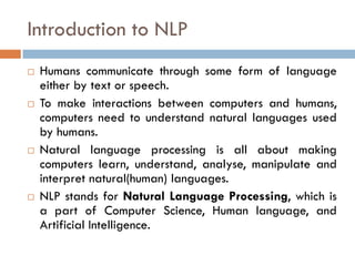 Comprehensive Introduction to Natural Language Processing (NLP ...