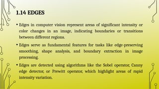 Overview of Computer Vision and its applications | PPTX