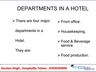 Unit 1-a.introduction-of-hotel-and-housekeeping-department. | PDF