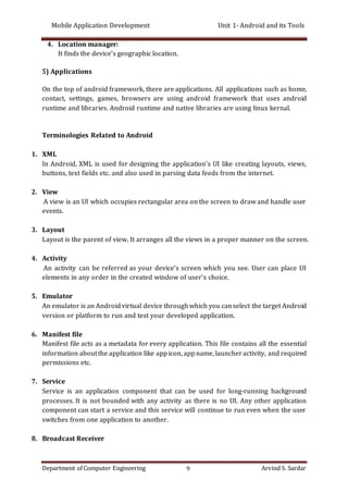 Unit 1-android-and-its-tools-ass | DOCX | Operating Systems | Computer Software and Applications