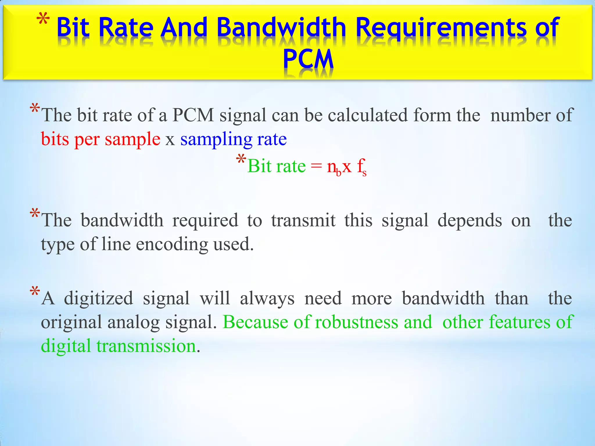 Base band transmission | PDF