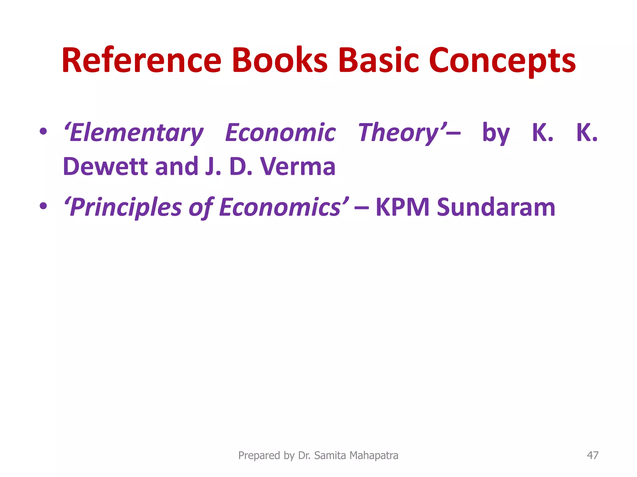 Basic Concepts of Economics | PDF
