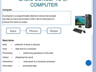 Basic concepts of computer... h | PPTX