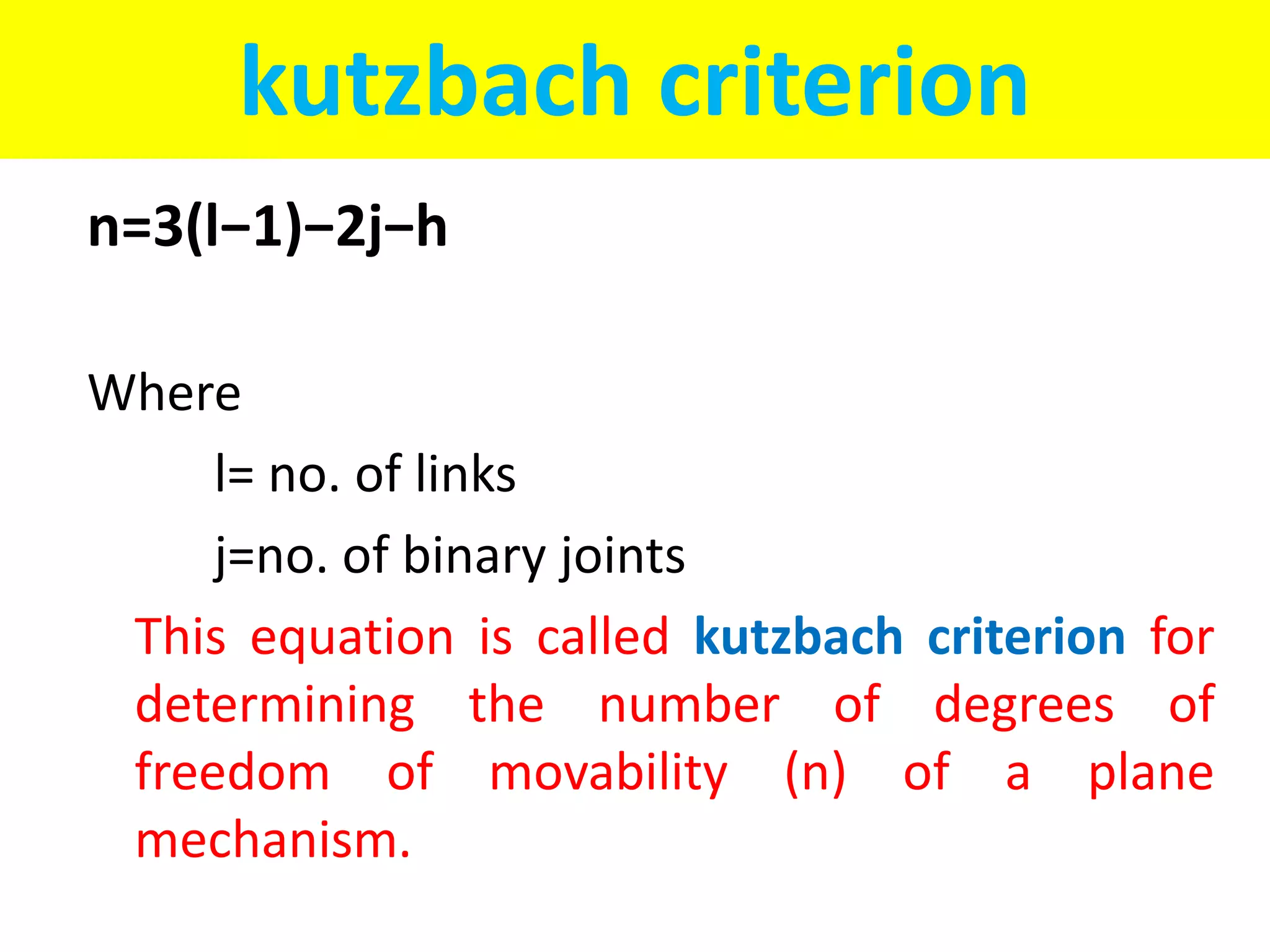KOM- Unit 1-basics of mechanisms | PPT