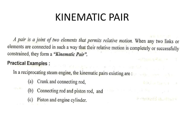 KOM- Unit 1-basics of mechanisms | PPT