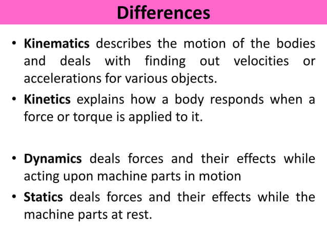 KOM- Unit 1-basics of mechanisms | PPT