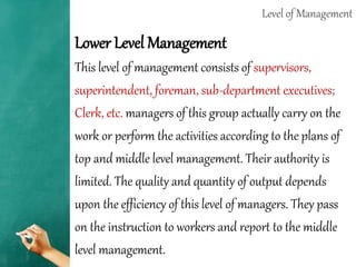 Introduction to Management - Meaning, Nature, Scope, Levels of ...