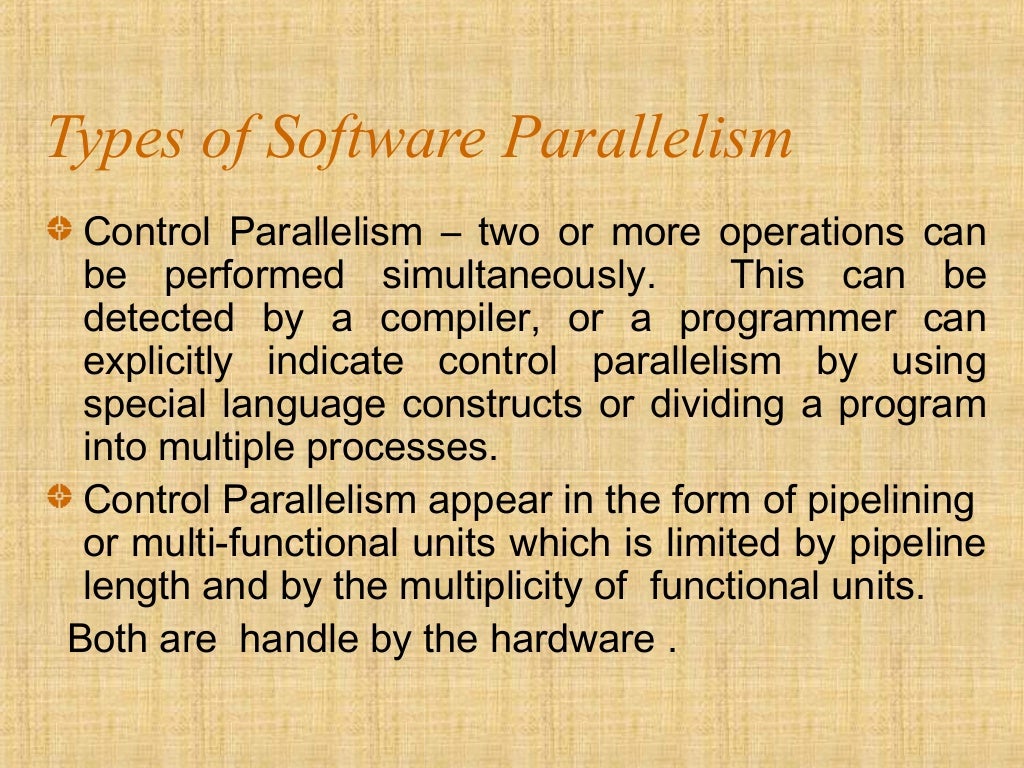Advanced Computer Architesture Conditions Of Parallelism