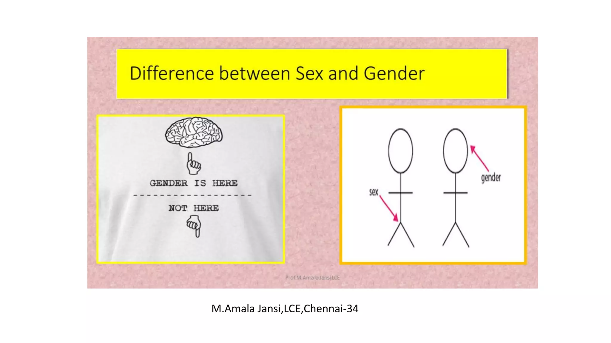 Unit 1 Difference Sex Gender 1 Pdf
