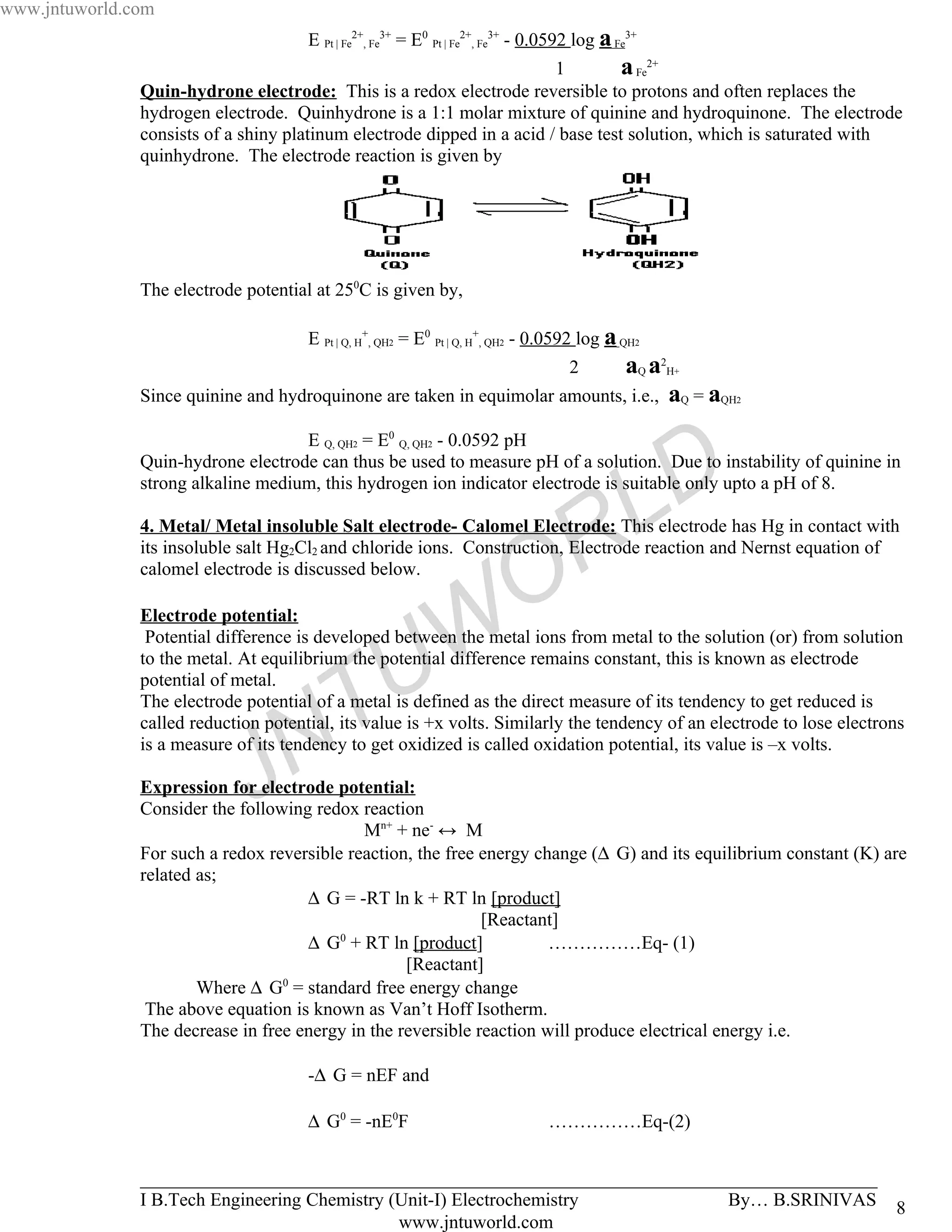 Unit 1-electrochemistrymaterial | PDF