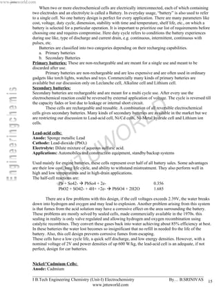 Unit 1-electrochemistrymaterial | PDF