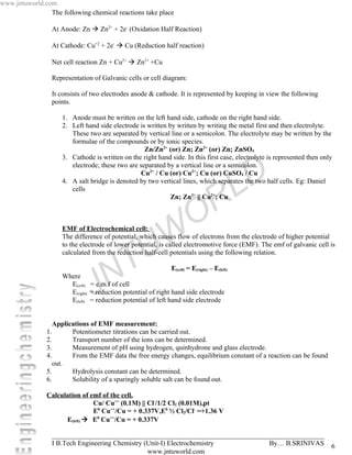 Unit 1-electrochemistrymaterial | PDF