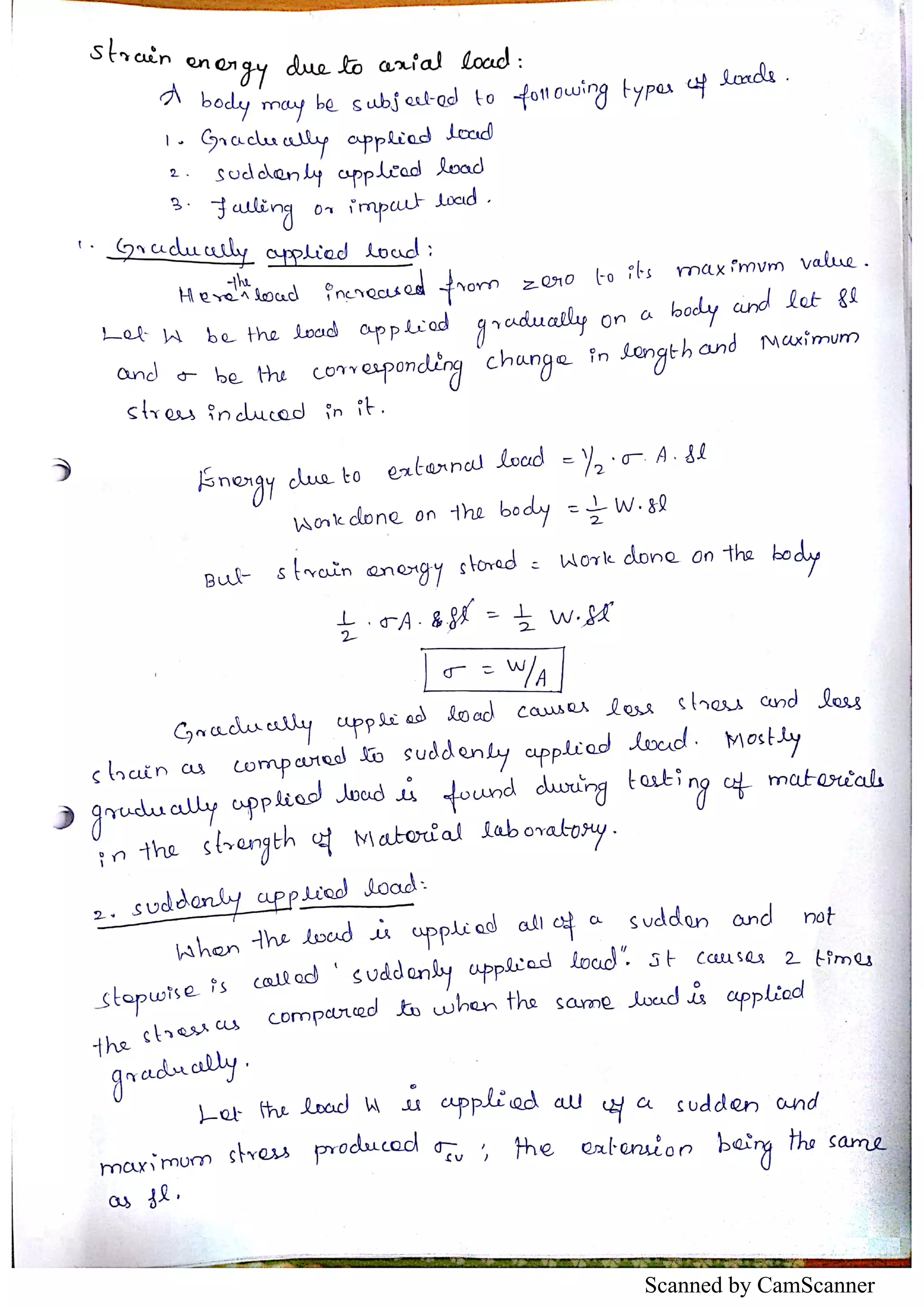 strength of materials-Notes | PDF