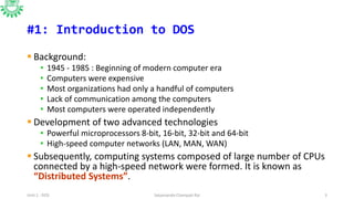 Introduction to Distributed operating system | PPTX | Computing ...